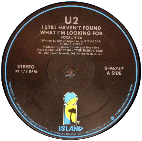U2 – I Still Haven’t Found What I’m Looking For | ROCKVINILOS - Tienda ...